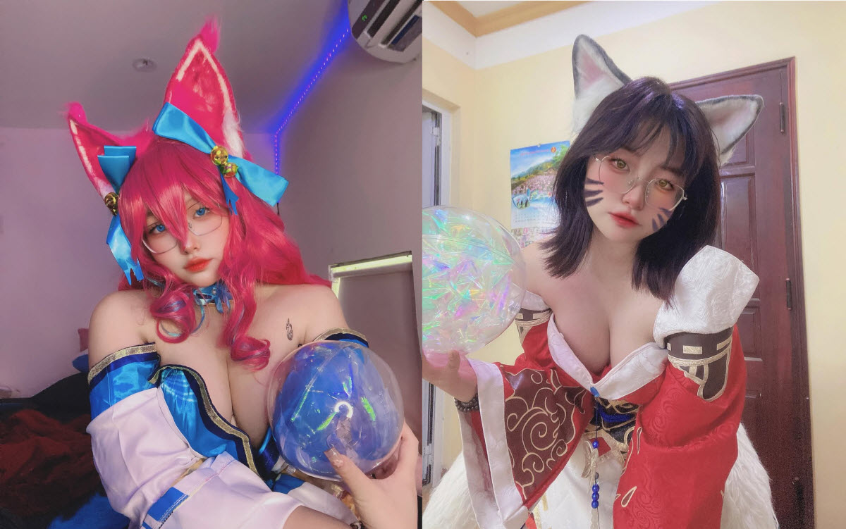 Jane Chan Bùi Ánh Dương cosplay Ahri LOL - Hình Gái xinh Instagram - Thapdien.com